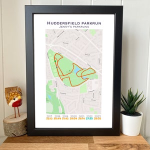 Personalised Parkrun Route Map | Parkrun Gift | Running Pbs | Strava ...