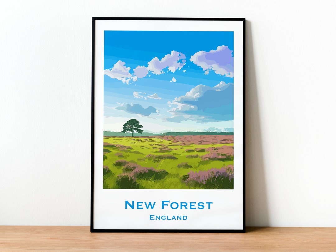 Customisable New Forest National Park Print | New Forest Wall Art ...