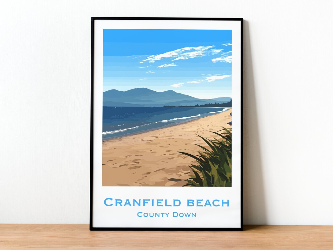 Customisable Cranfield Beach Print County Down Wall Art Northern ...