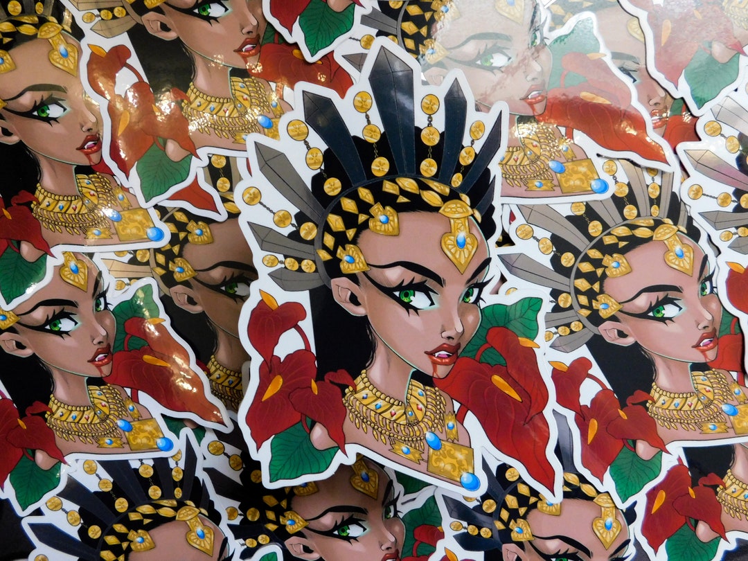 Queen of Vampires Vinyl Sticker 3.5"x5" - Etsy