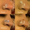 Hearts // Nose Cuff// Fake Nose Ring// Faux Nose Cuff // Faux Nose ...