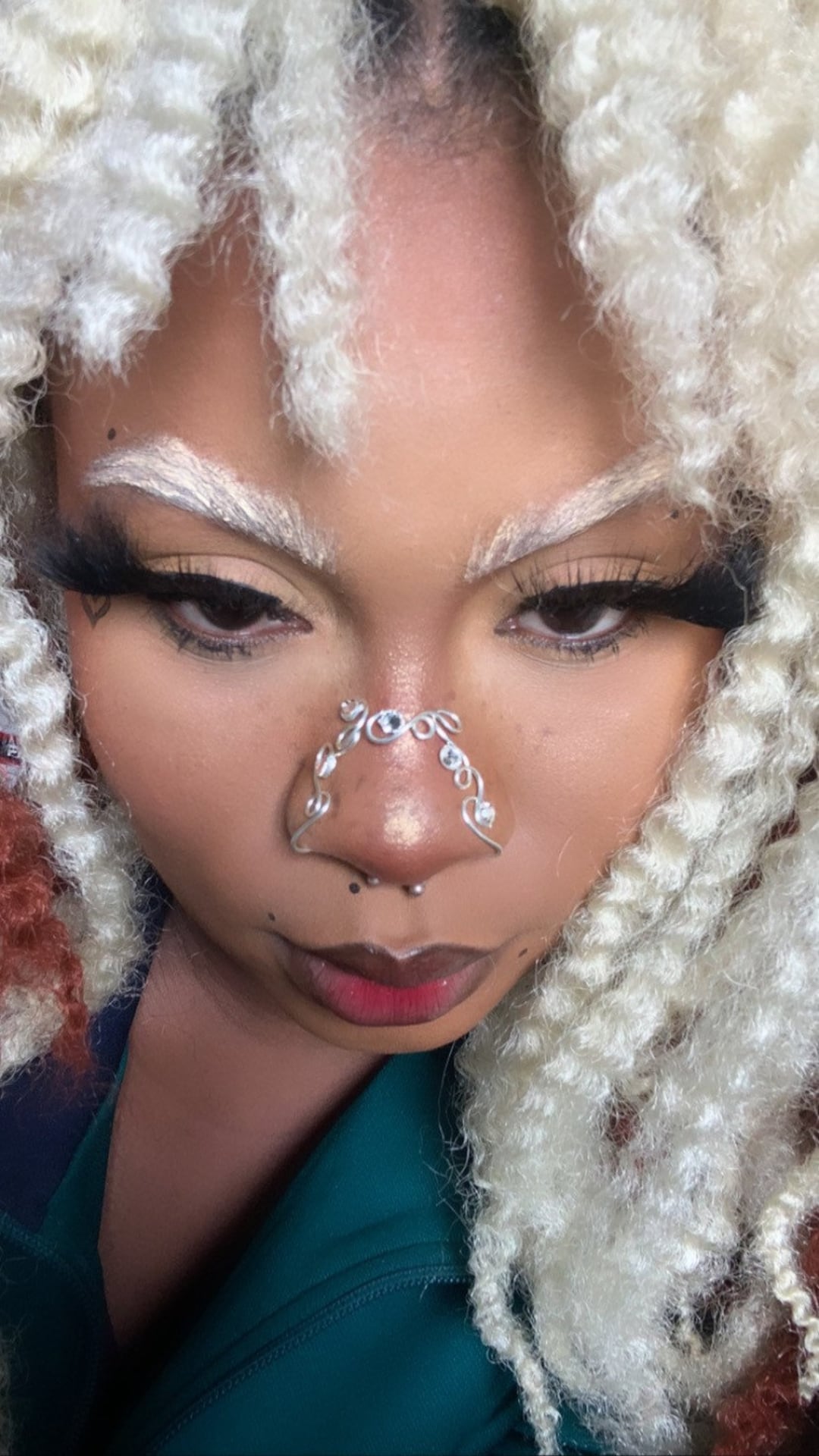 Fairytale // Nose Cuff// Nose Bridge 2pcs// Fake Nose Ring// Faux Nose ...