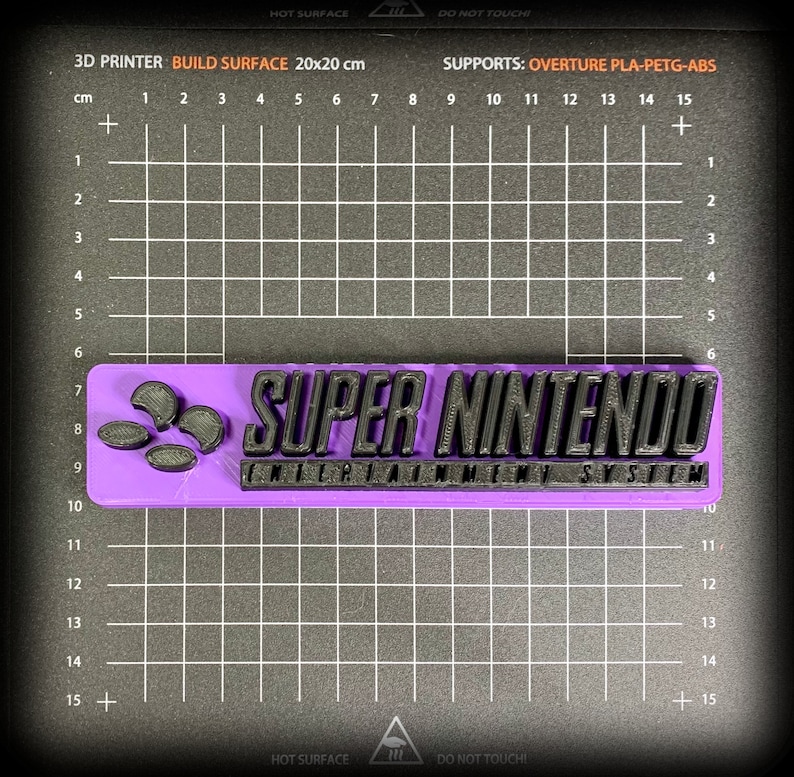 Super Nintendo SNES Logo Video Game Decoration 3D - Etsy