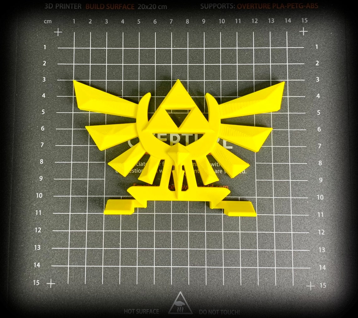 Zelda Hyrule Crest Video Game Decoration 3D Printed - Etsy