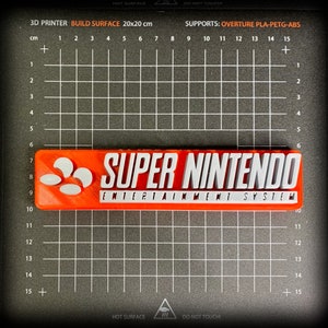 Super Nintendo SNES Logo Video Game Decoration 3D Printed - Etsy