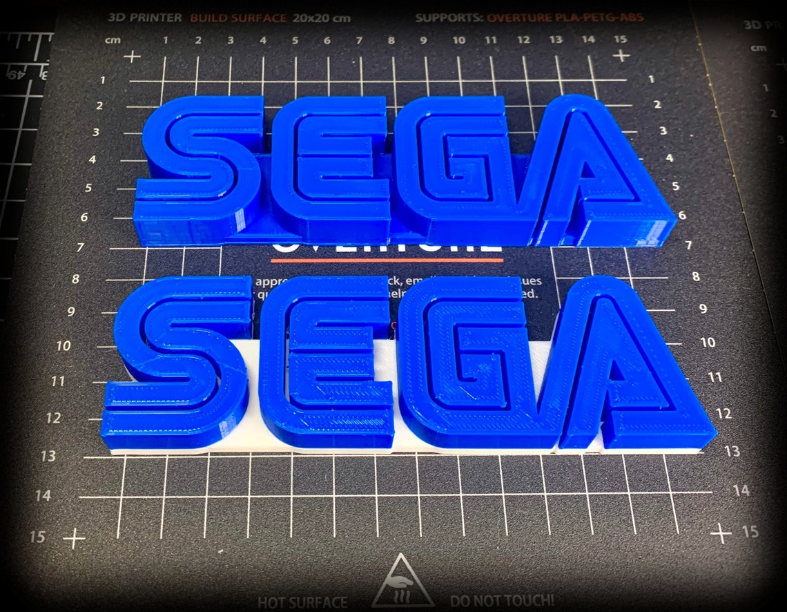Sega logo video game decoration 3D printed | Etsy