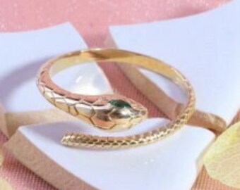 14k Gold Adjustable Ring - Etsy