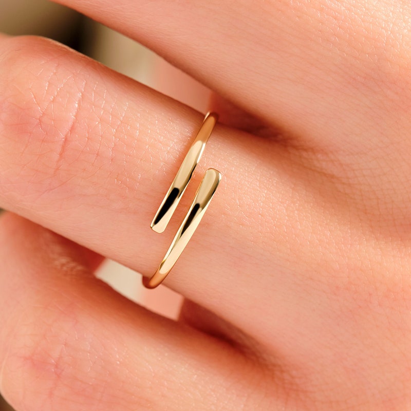 Spiral Ring 10k Gold - Etsy UK