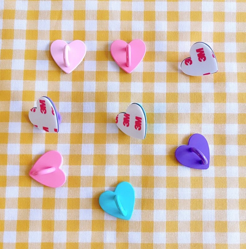 Heart-shaped Phone Charm Hook Adhesive Pastel Phone Hook - Etsy