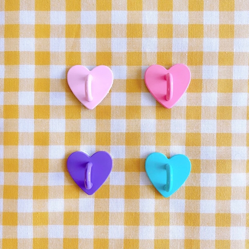 Heart-shaped Phone Charm Hook Adhesive Pastel Phone Hook - Etsy