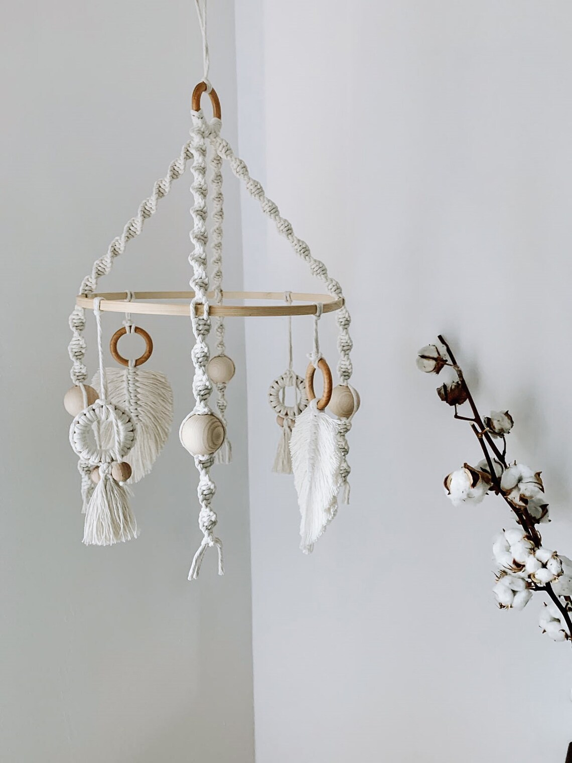 Macrame Baby Mobile Mobile Bebe Baby Crib Mobile Hanging - Etsy