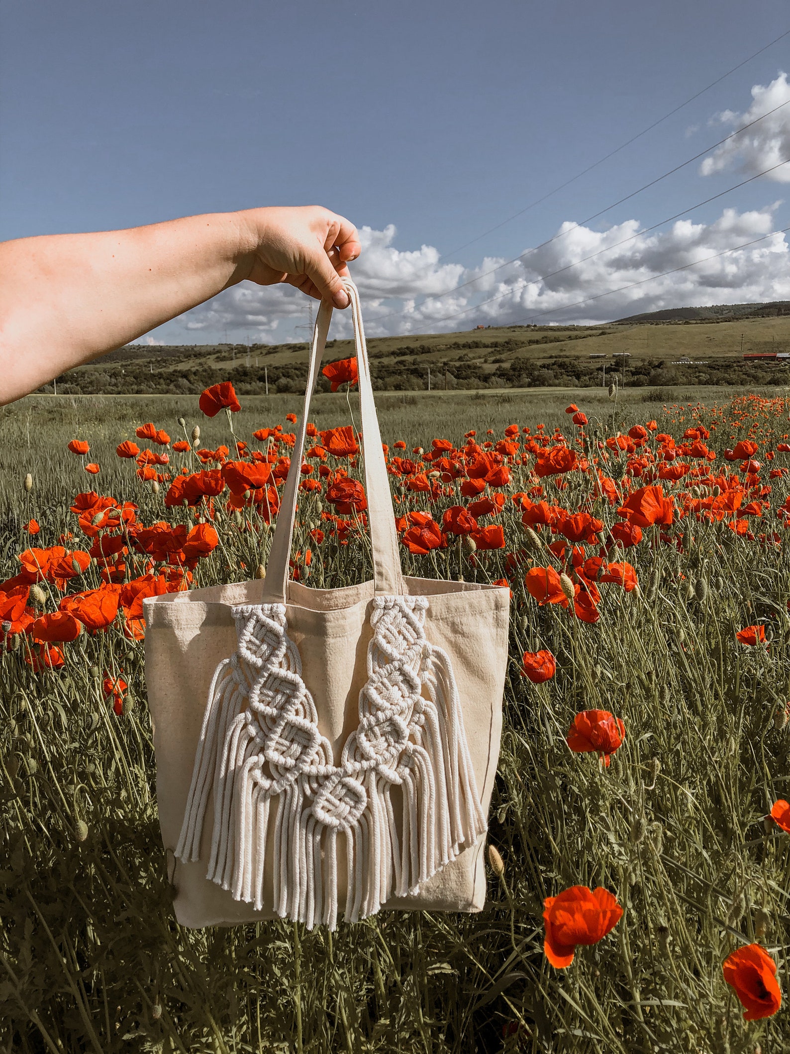 Macrame Tote Bag Macrame Market Bag Linen Beach Bag Zero - Etsy