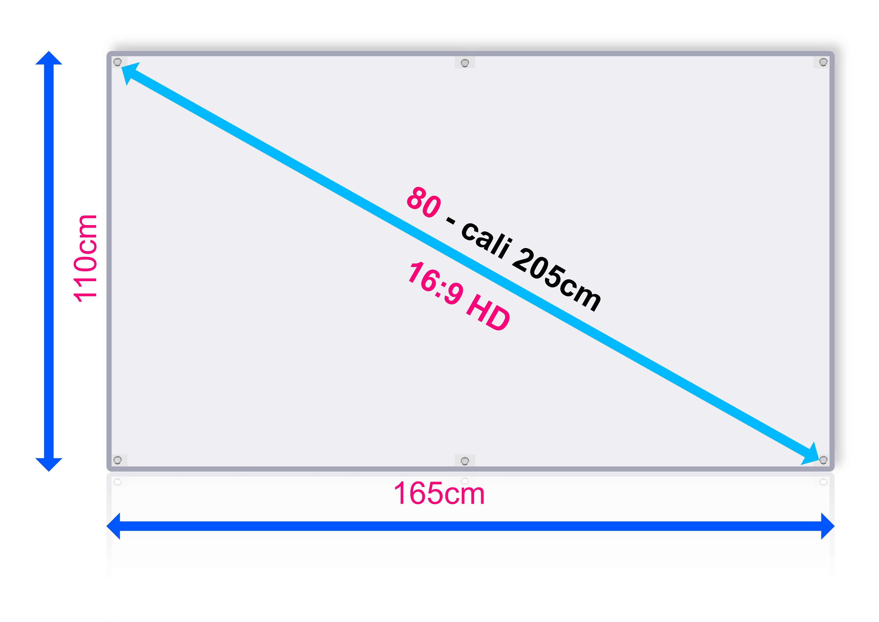 80 Inch Full HD 16: 9 Portable Screen - Etsy