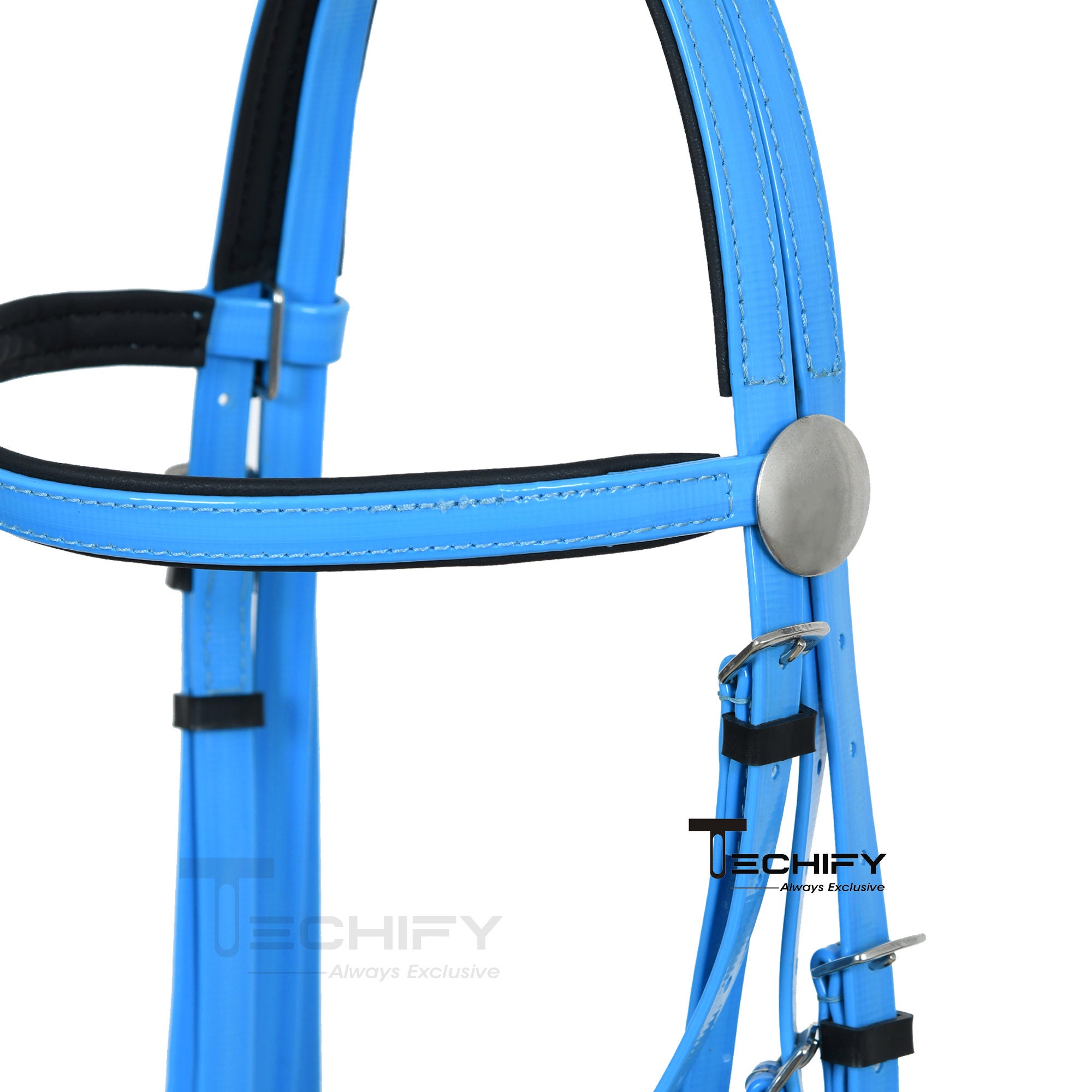 Skyblue Horse Bridle PVC Material for All-weather Riding Sky - Etsy