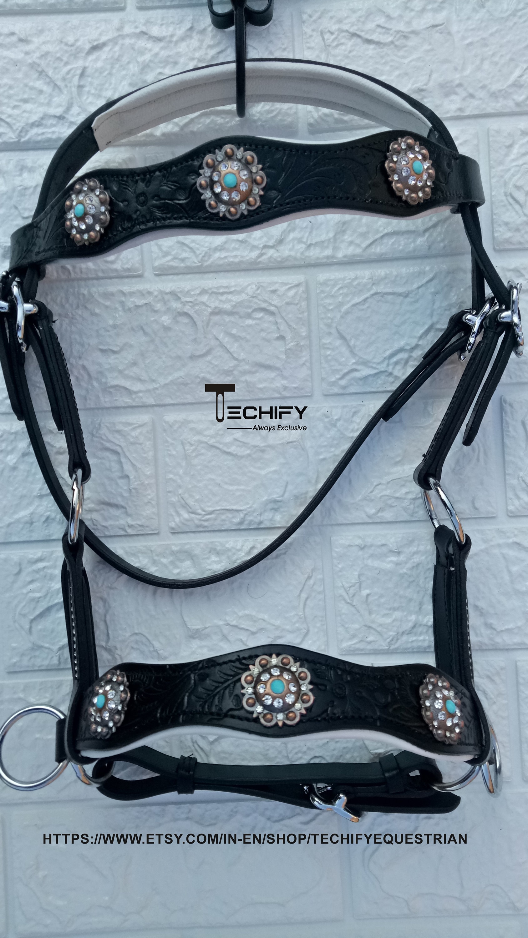 Sidepull Bitless Leather Horse Bridle Tack Dressage Equestrian - Etsy