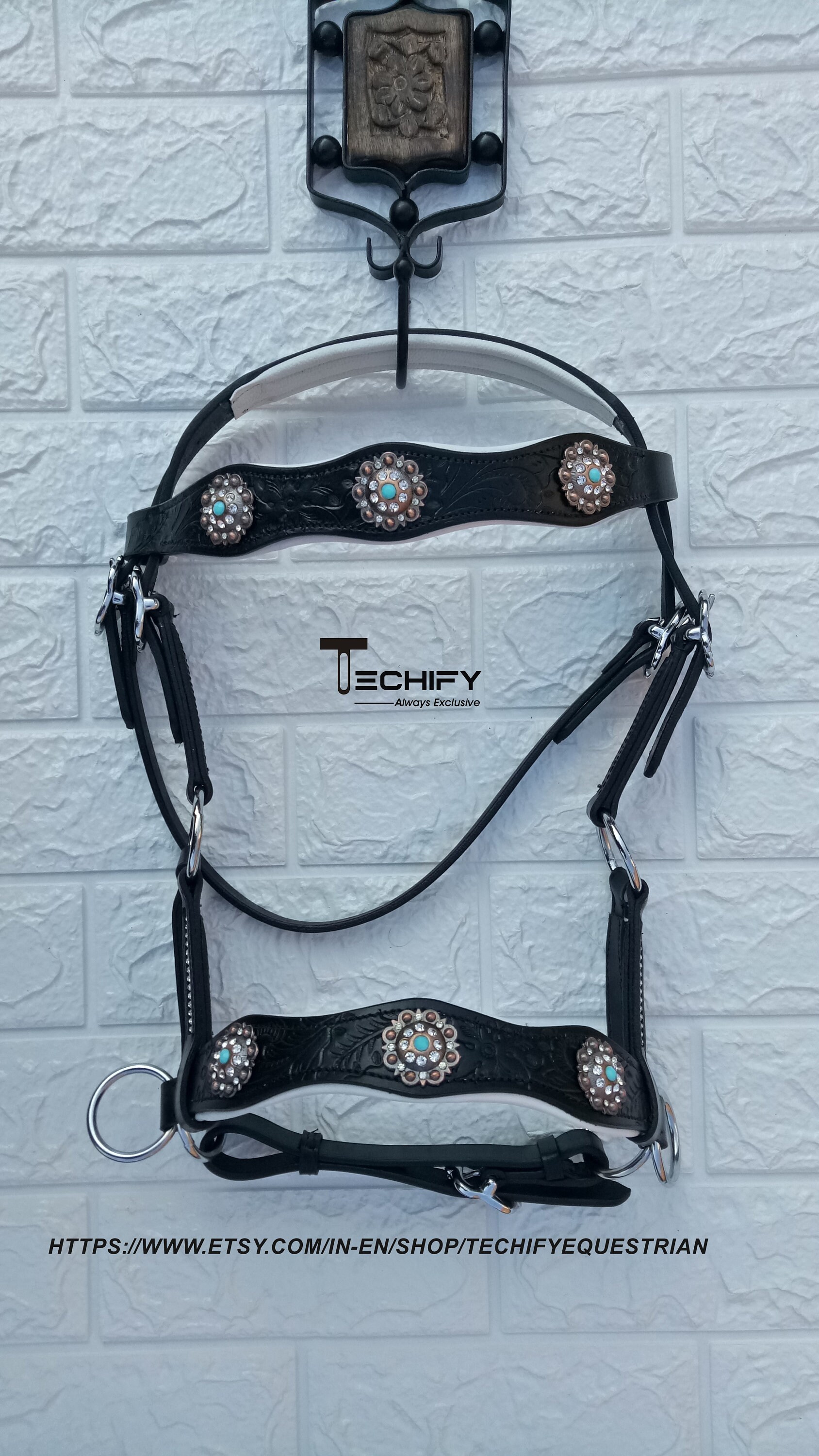 Sidepull Bitless Leather Horse Bridle Tack Dressage Equestrian - Etsy