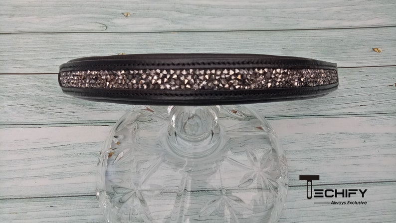 Buy Horse Browband With Crystal Chain Elegant Straight Browband for ...