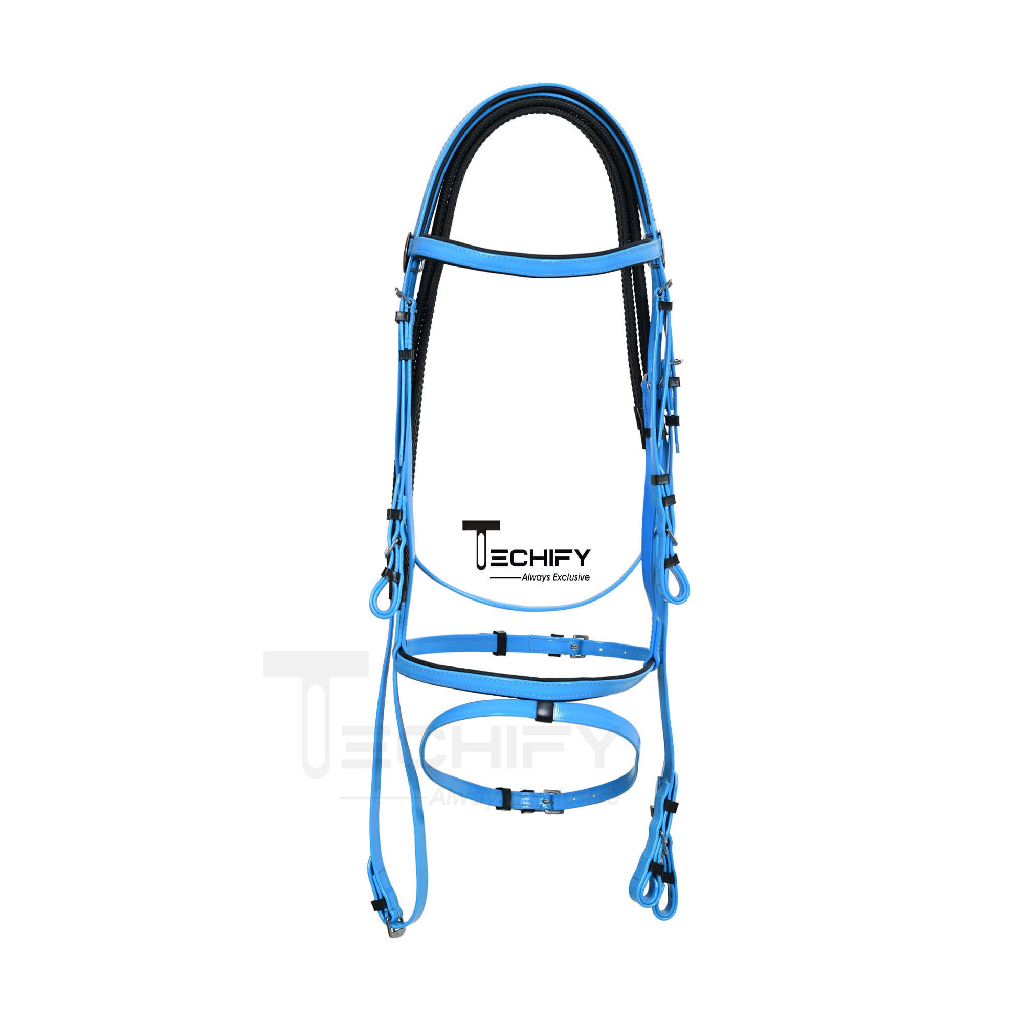 Skyblue Horse Bridle PVC Material for All-weather Riding Sky - Etsy