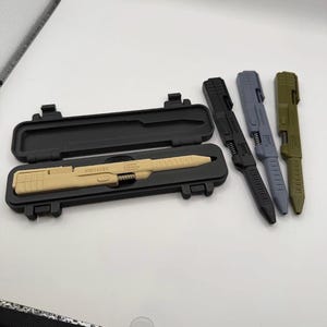 Glock-style 3D Printed Pen With Matching Case — Tactical Pocket Pen ...