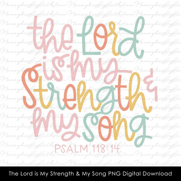 Lord is My Strength - Etsy