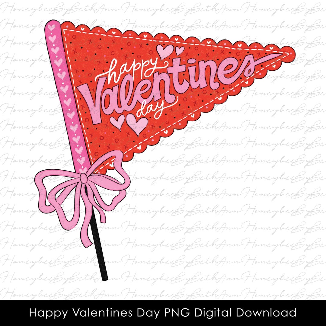Happy Valentines Day Png, Valentines Day Flag Png, Cute Valentines Day ...