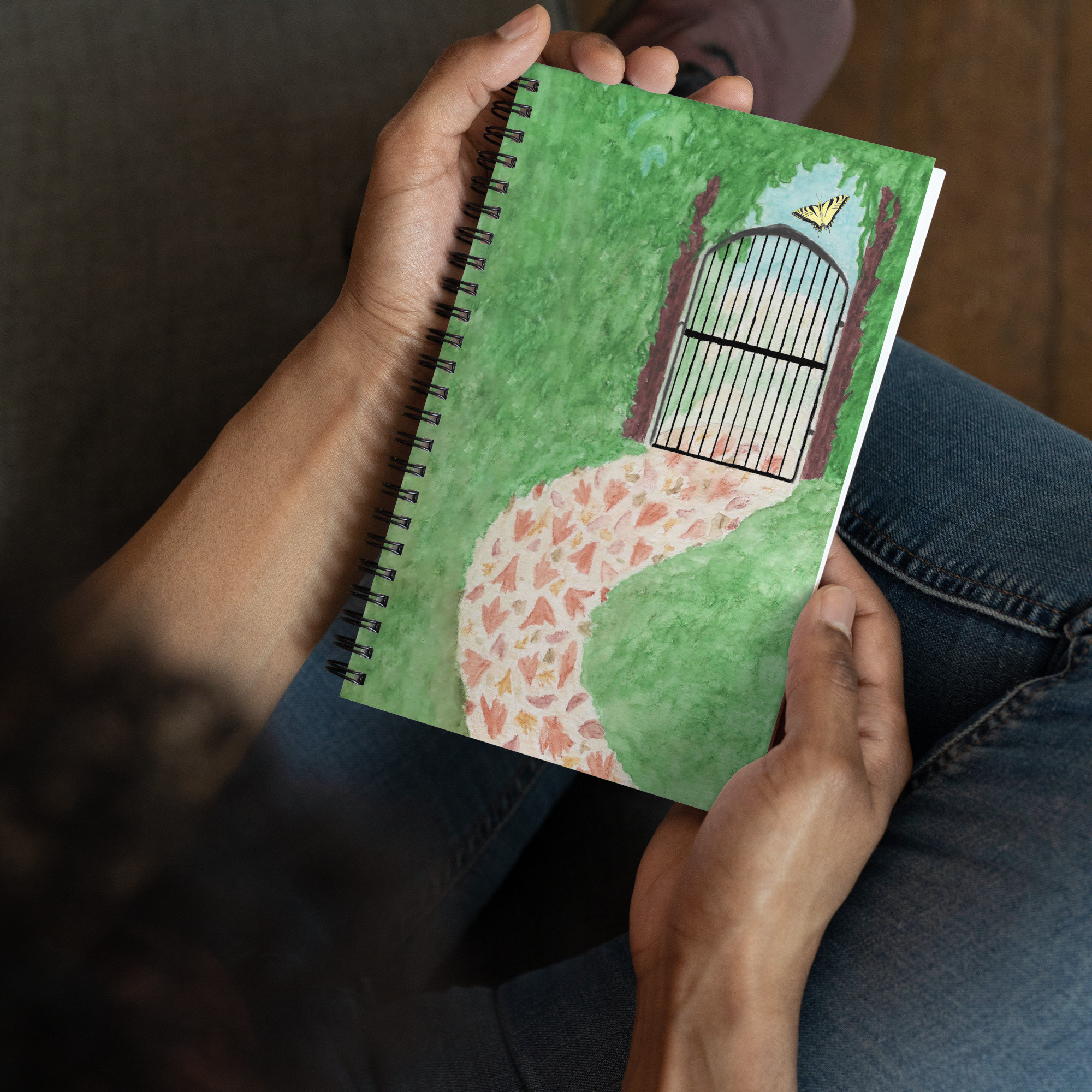 Butterfly Garden Path Spiral Notebook: Soft Cover Wire Bound Journal - Etsy