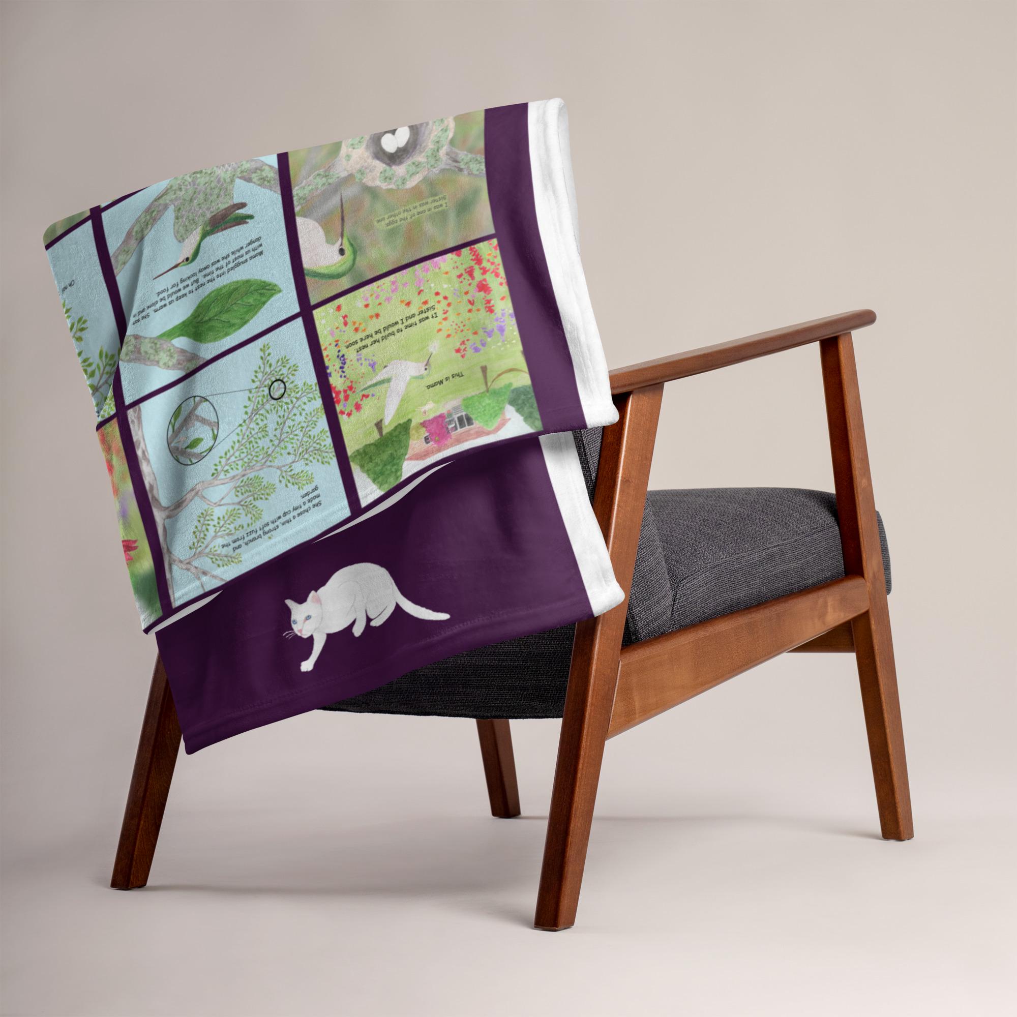 Baby Hummer Grows up Storybook Throw Blanket - Etsy