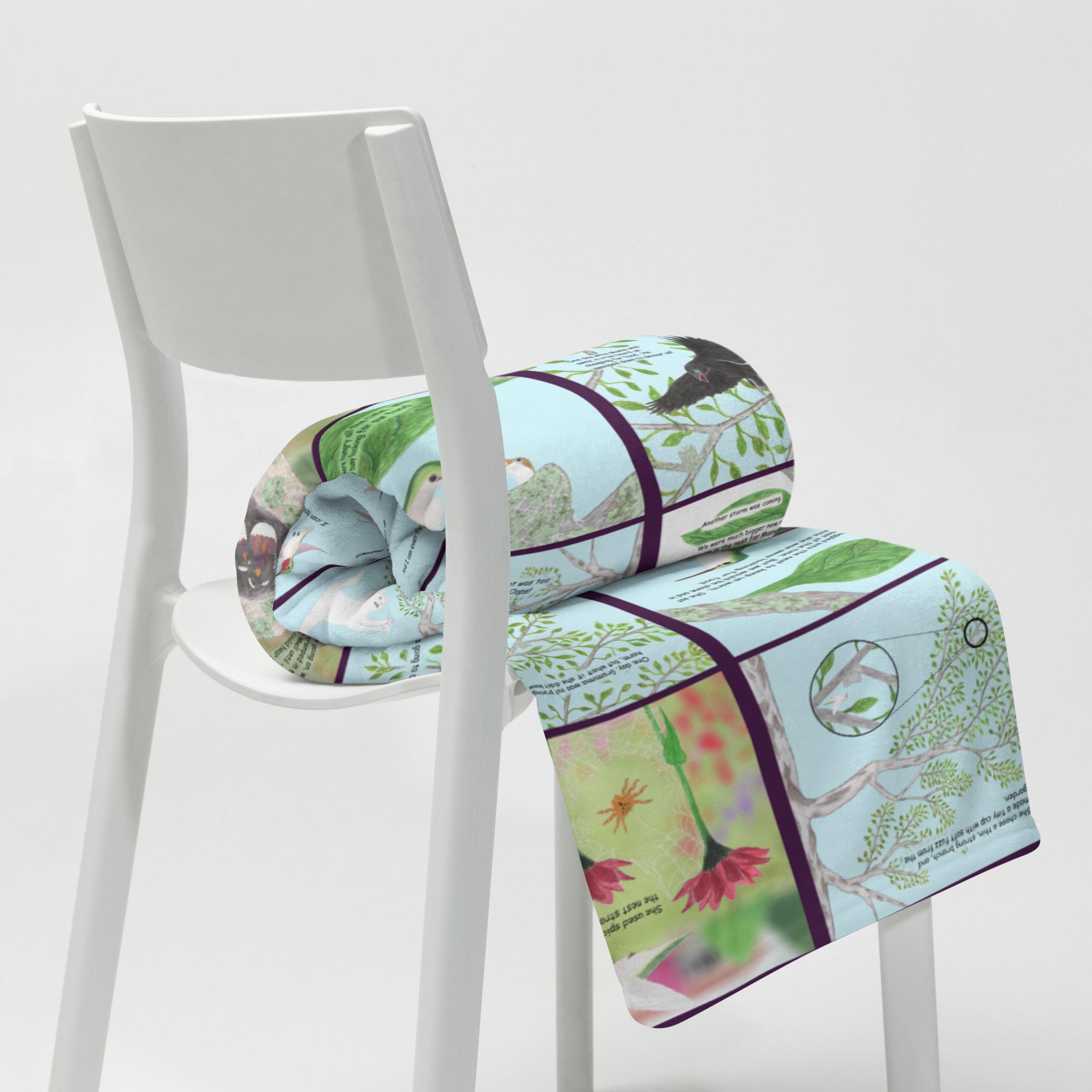 Baby Hummer Grows up Storybook Throw Blanket - Etsy