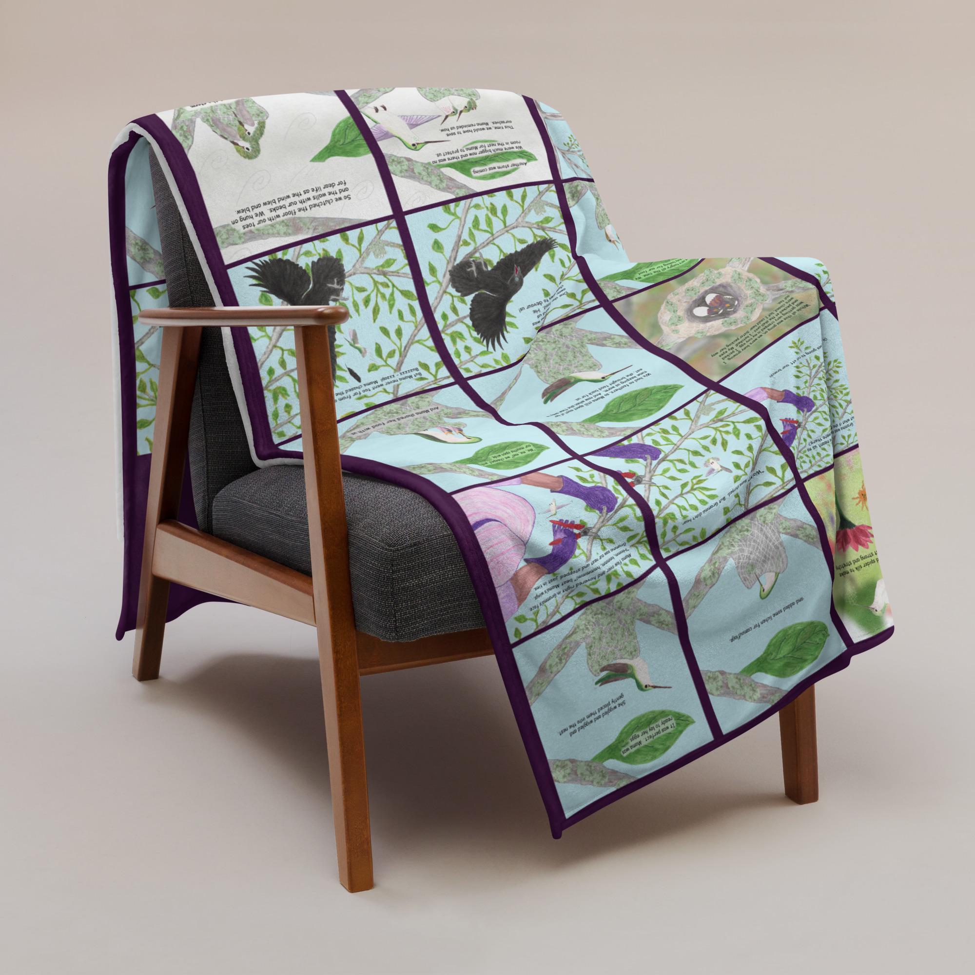 Baby Hummer Grows up Storybook Throw Blanket - Etsy