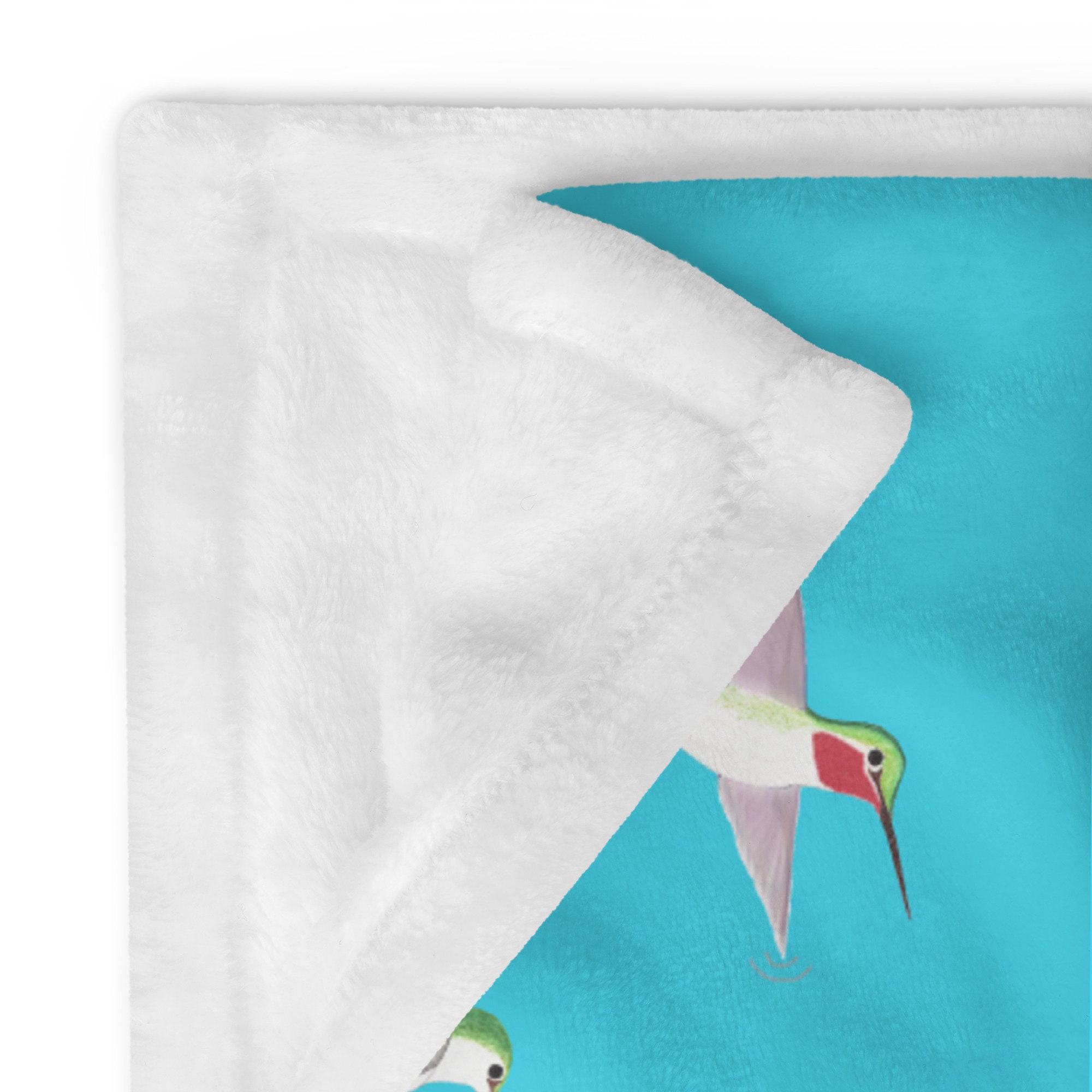 Hummingbird Throw Blanket, Colorful and Warm Blanket for Home ...