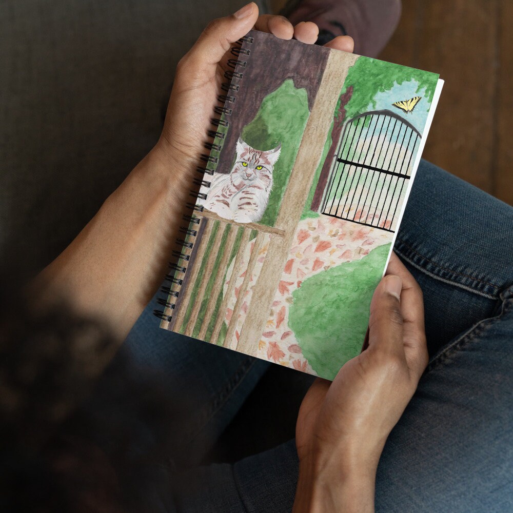 Bobcat and Iron Gate Spiral Notebook - School Supplies - Etsy