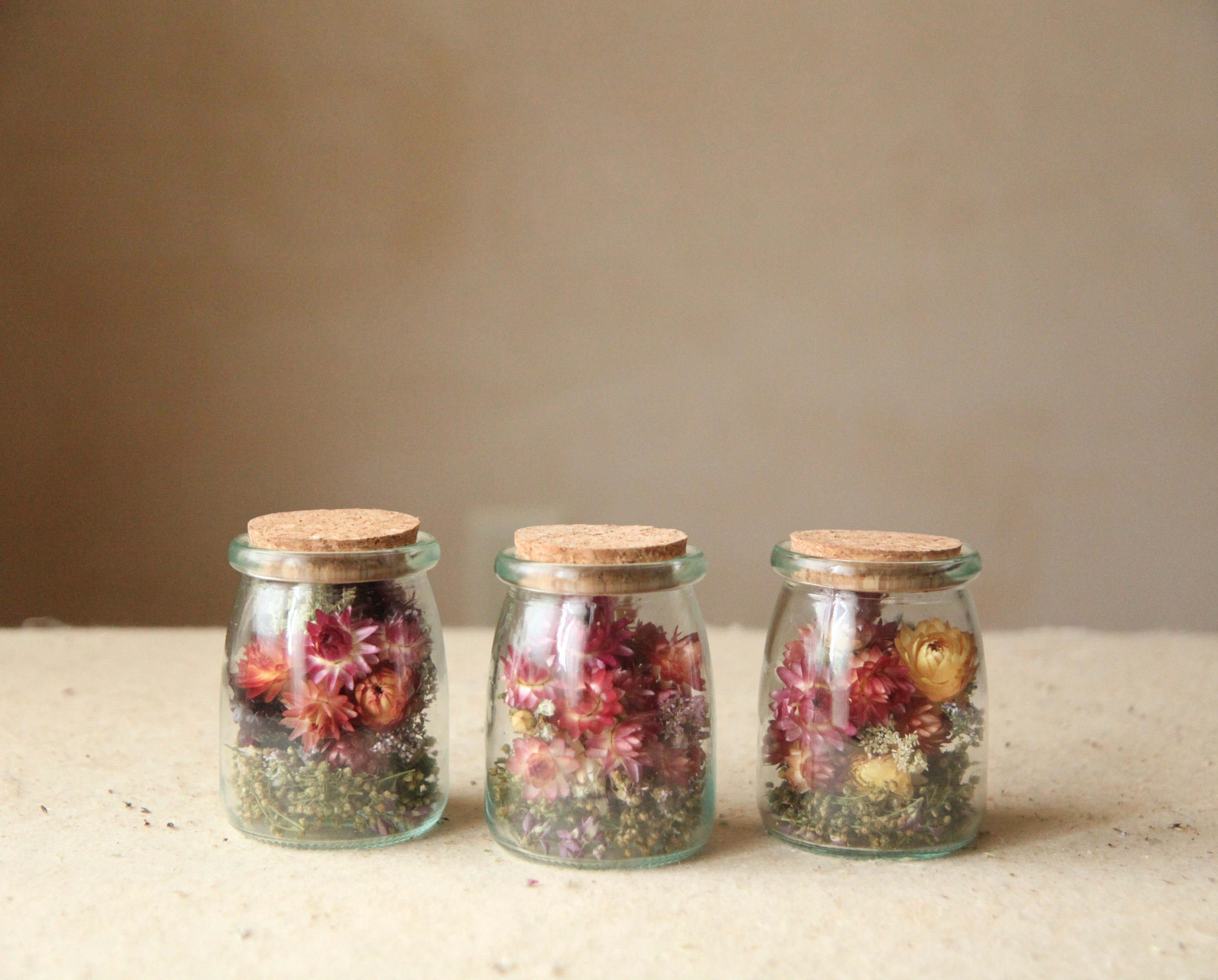 Dried Flower Terrarium: Wildflower Apothecary Jar, Cottagecore Decor - Etsy