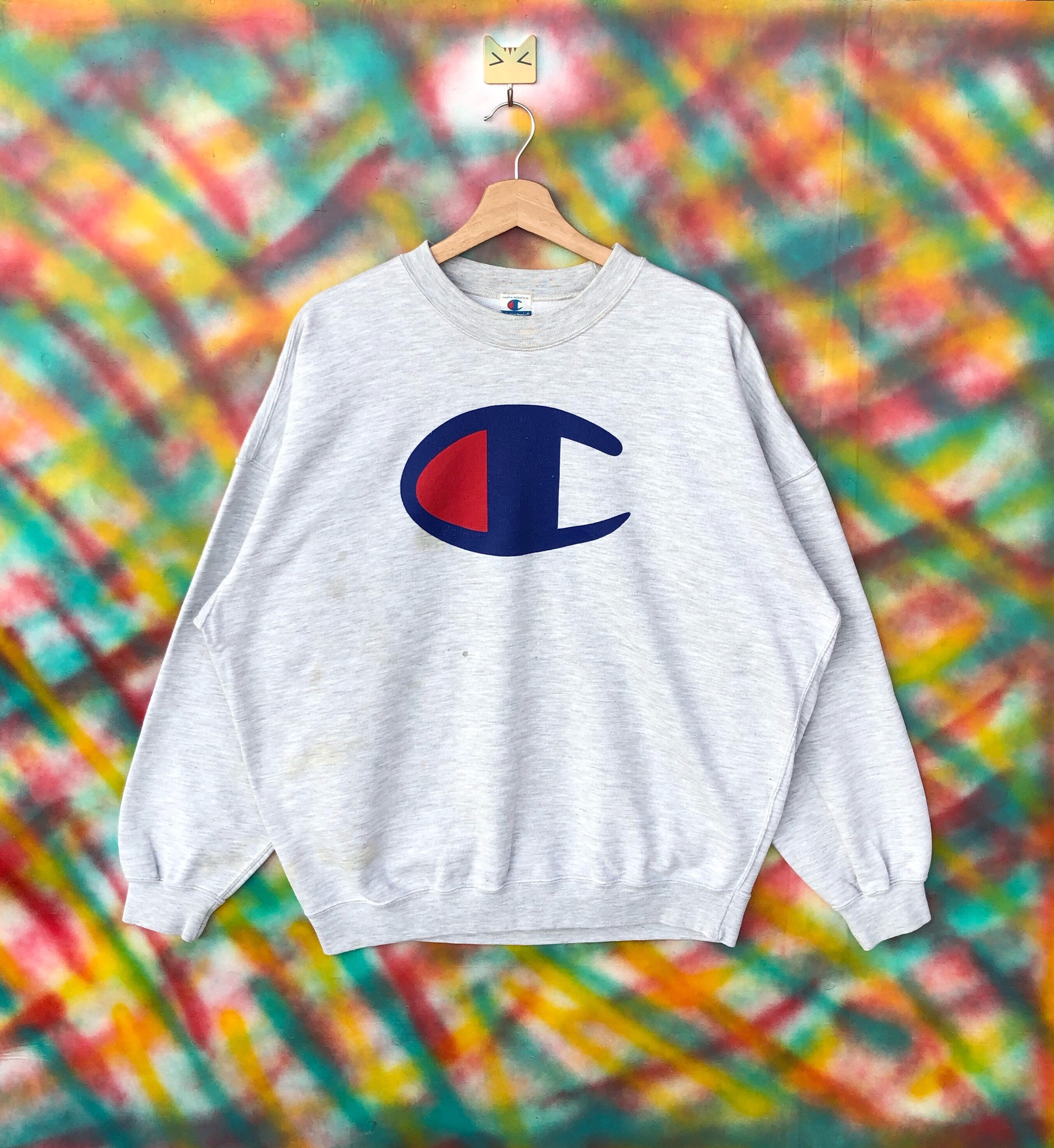Vintage Champion Big Logo Sweatshirts Sweater Jumper - Etsy UK