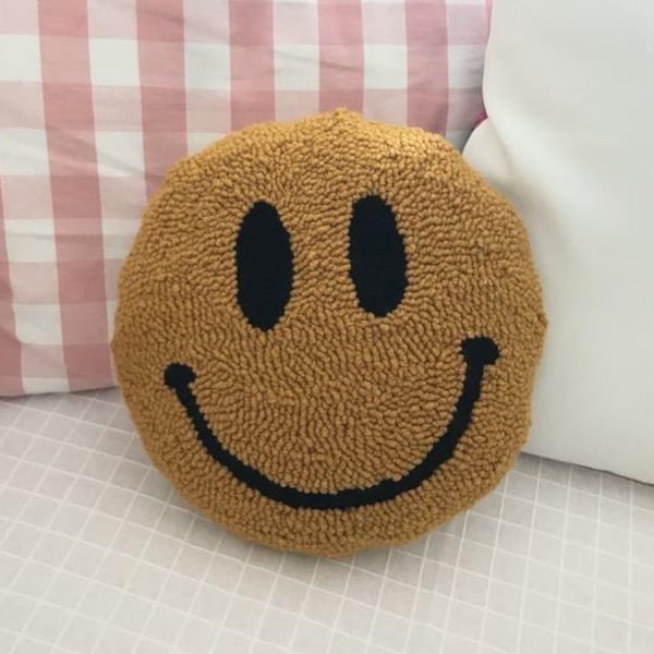 Smiley Face Pillow - Etsy