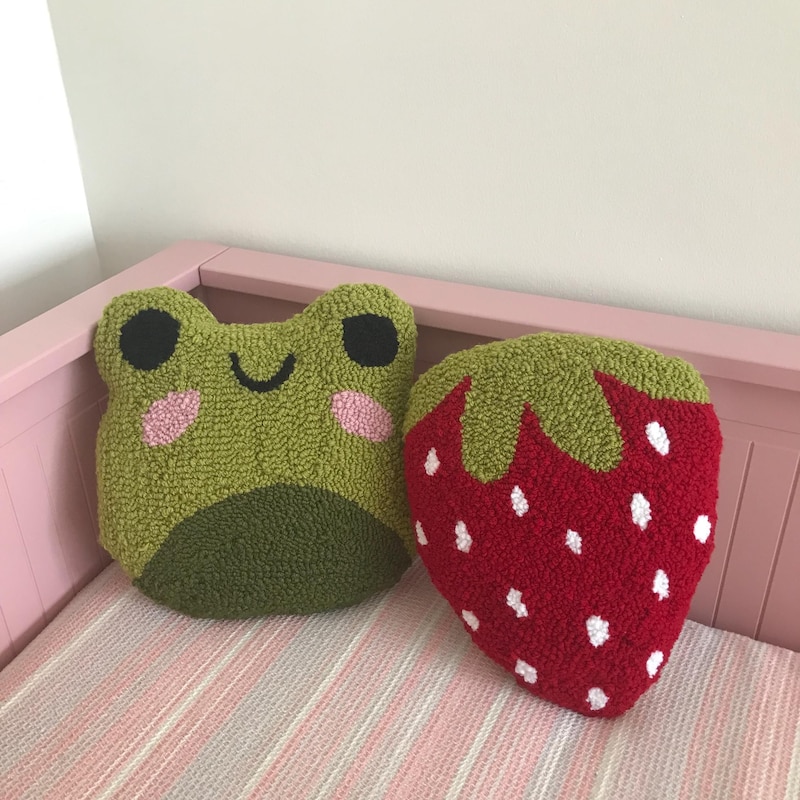 Strawberry Pillow - Etsy