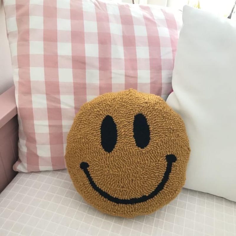 Smiley Face Pillow - Etsy