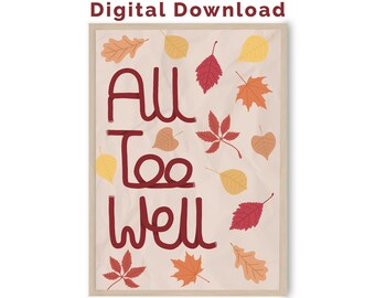 All Too Well Print - Etsy