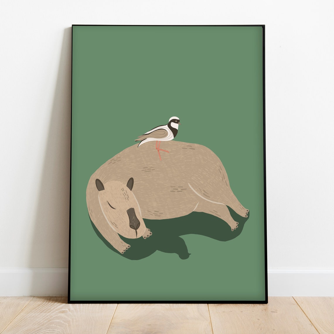 Capybara With Friends Series, Set of 3, Digital Download Art, Printable ...