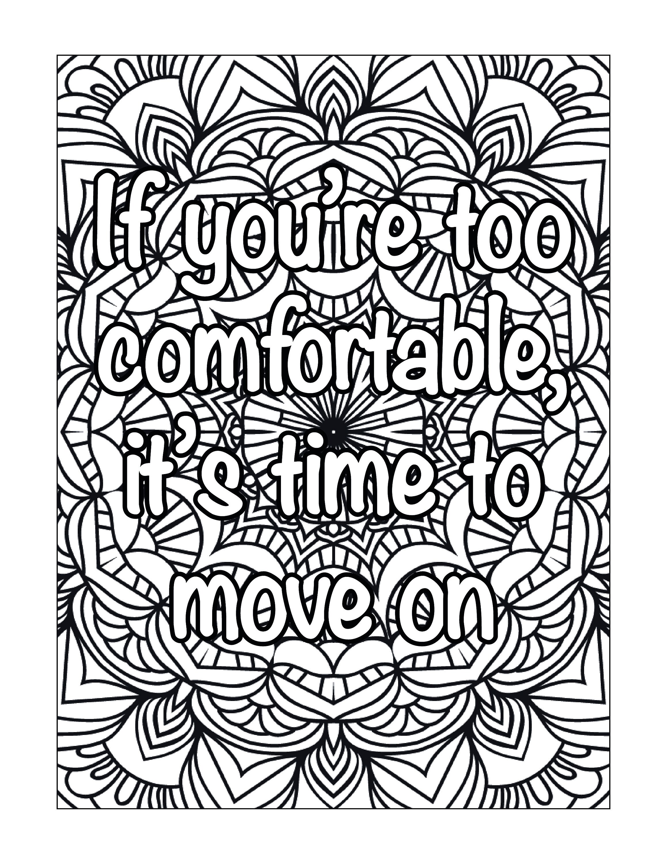 15 Adult Inspirational Mandala Coloring Pages for Stress Relief ...