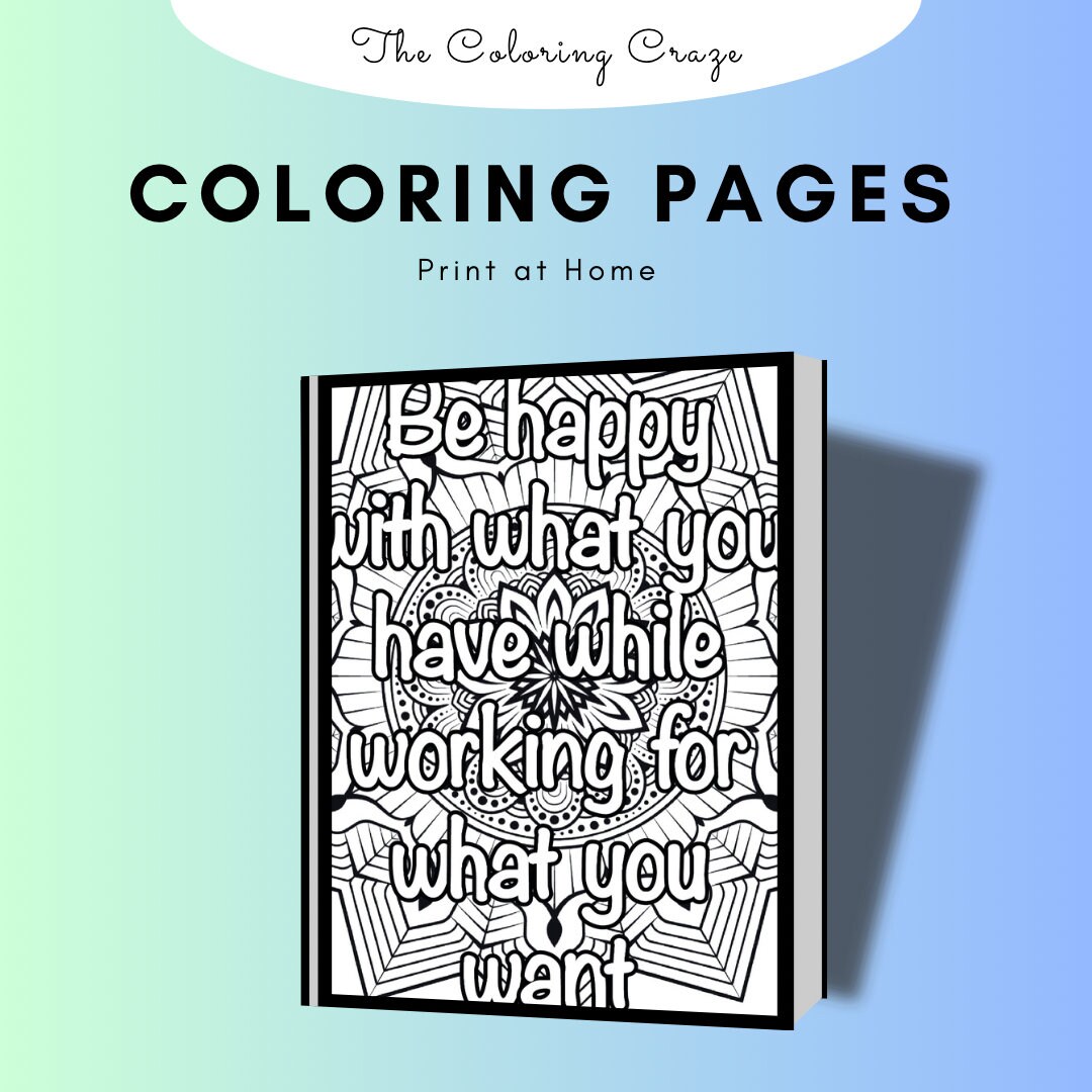 15 Adult Inspirational Mandala Coloring Pages for Stress Relief ...