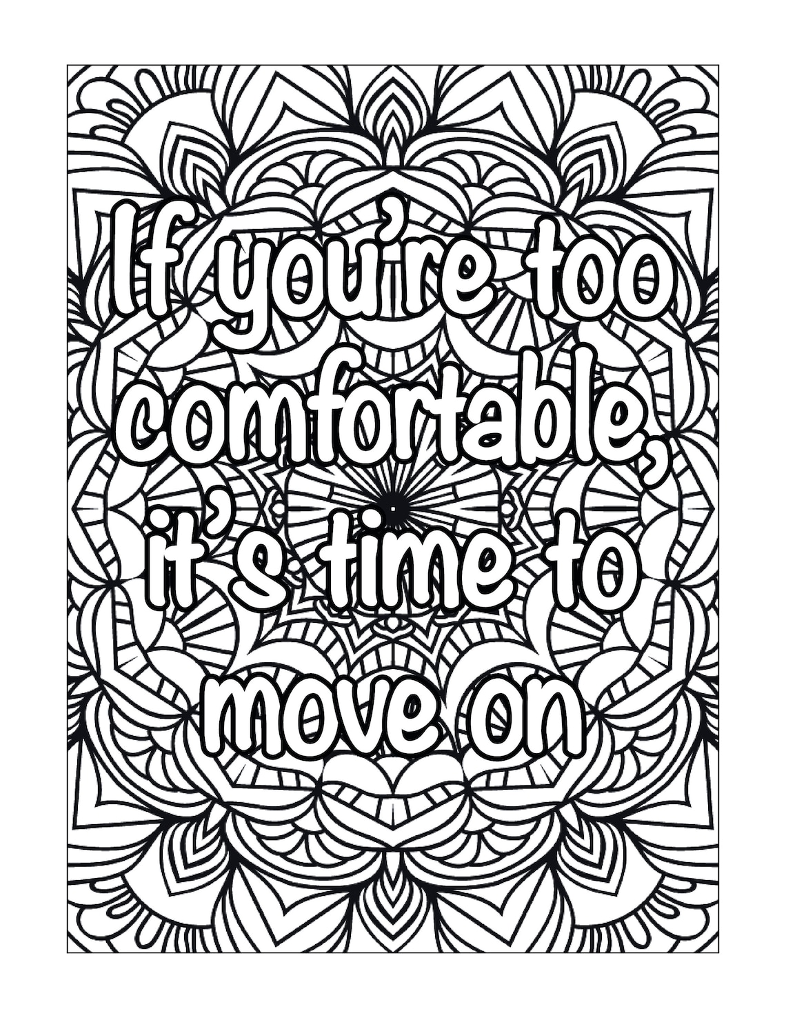 15 Adult Inspirational Mandala Coloring Pages for Stress Relief ...