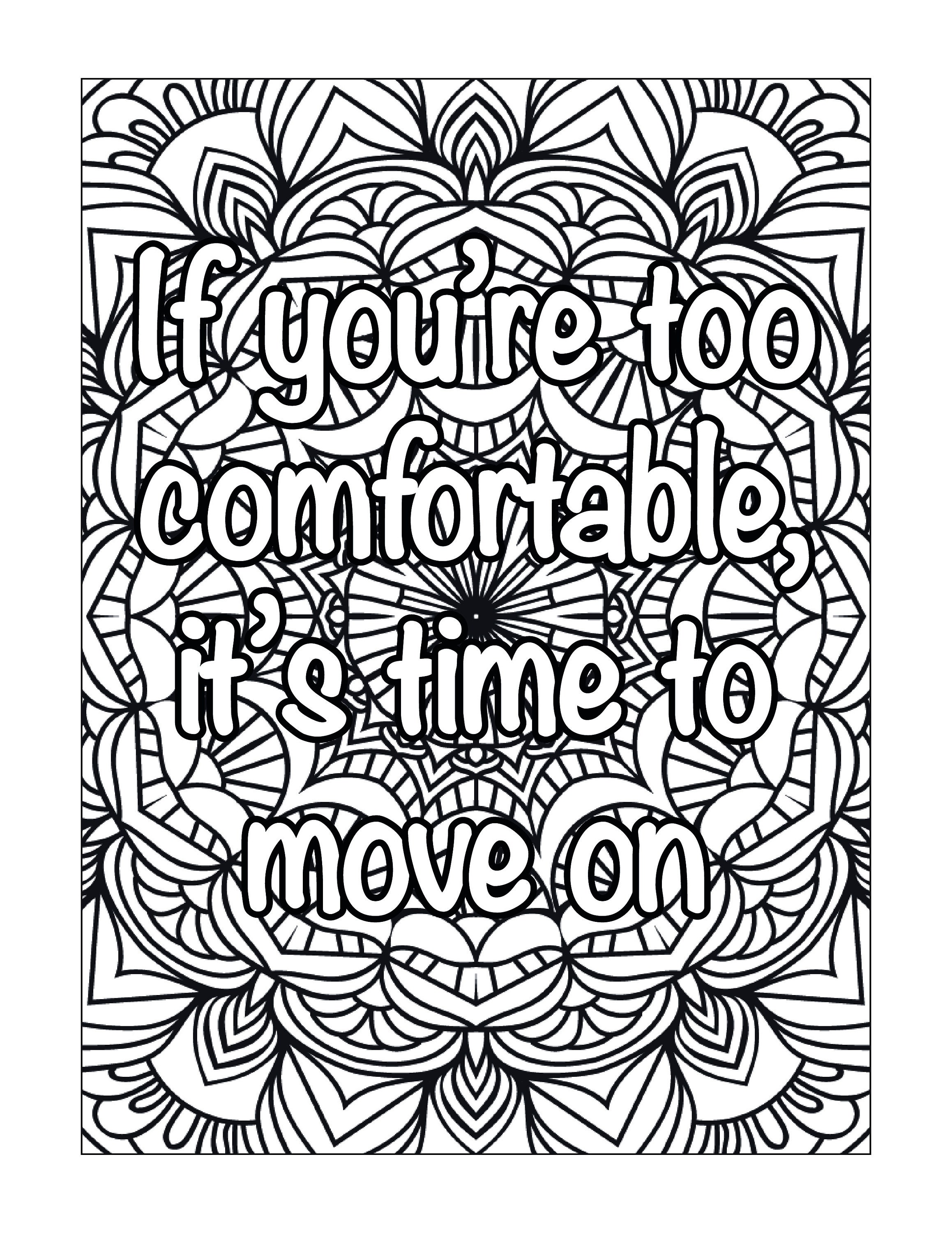 15 Adult Inspirational Mandala Coloring Pages for Stress Relief ...