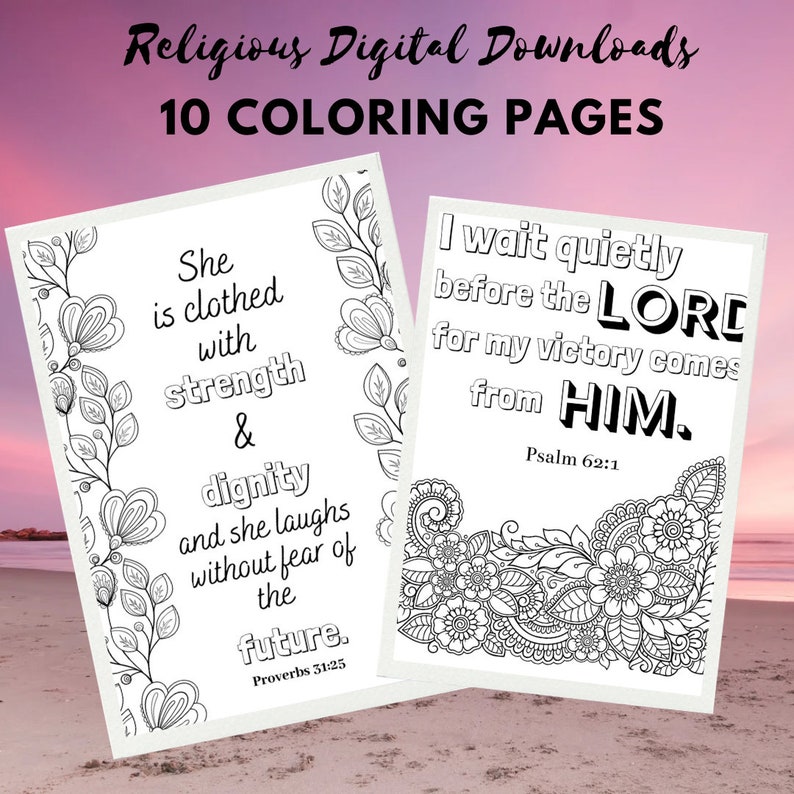 Printable 200 Religious Adult Coloring Pages - Digital Downloadcraft ...