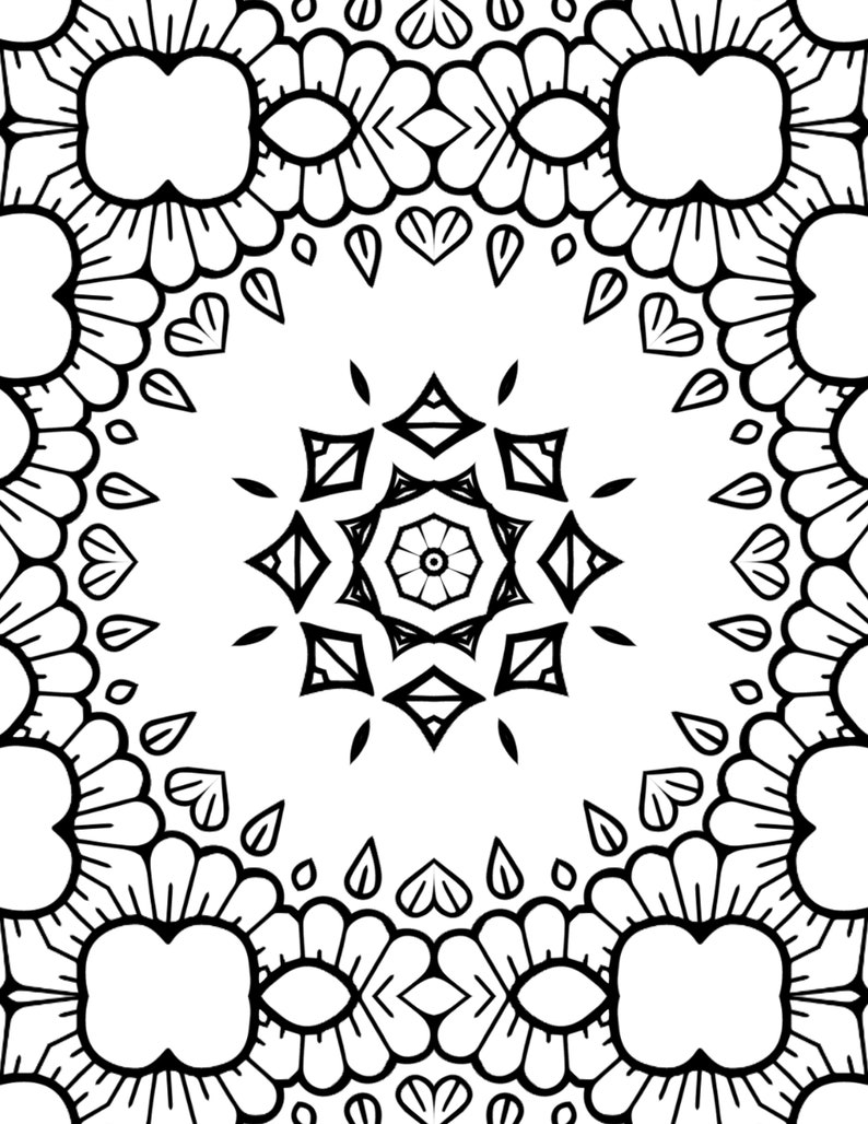 30 Mandala Coloring Pages Instant Download Relaxing and - Etsy