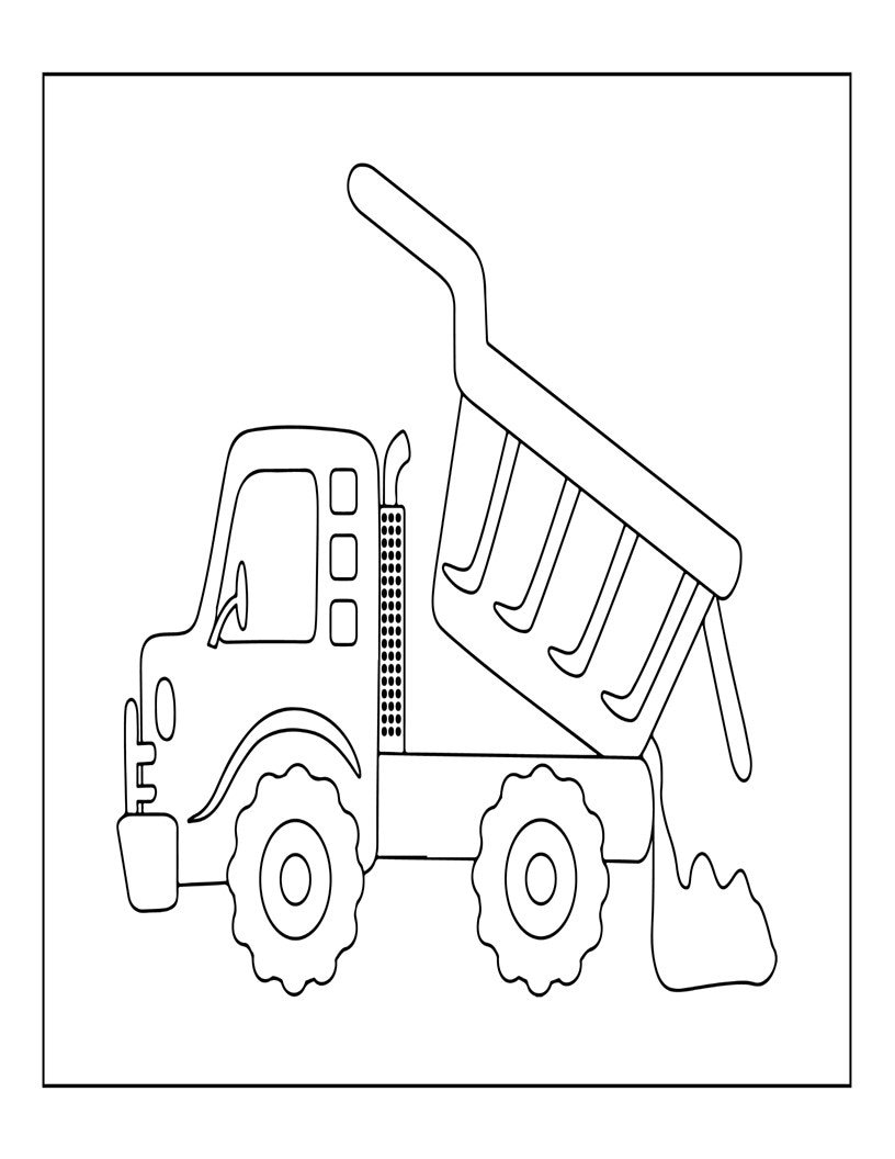 Printable 40 Construction Truck Coloring Pages - Instant Download ...