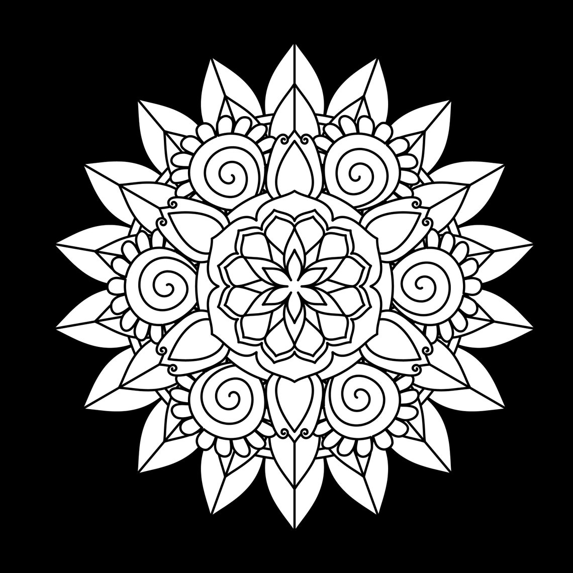 Printable 26 Unique Mandala Coloring Pages Instant Download - Etsy