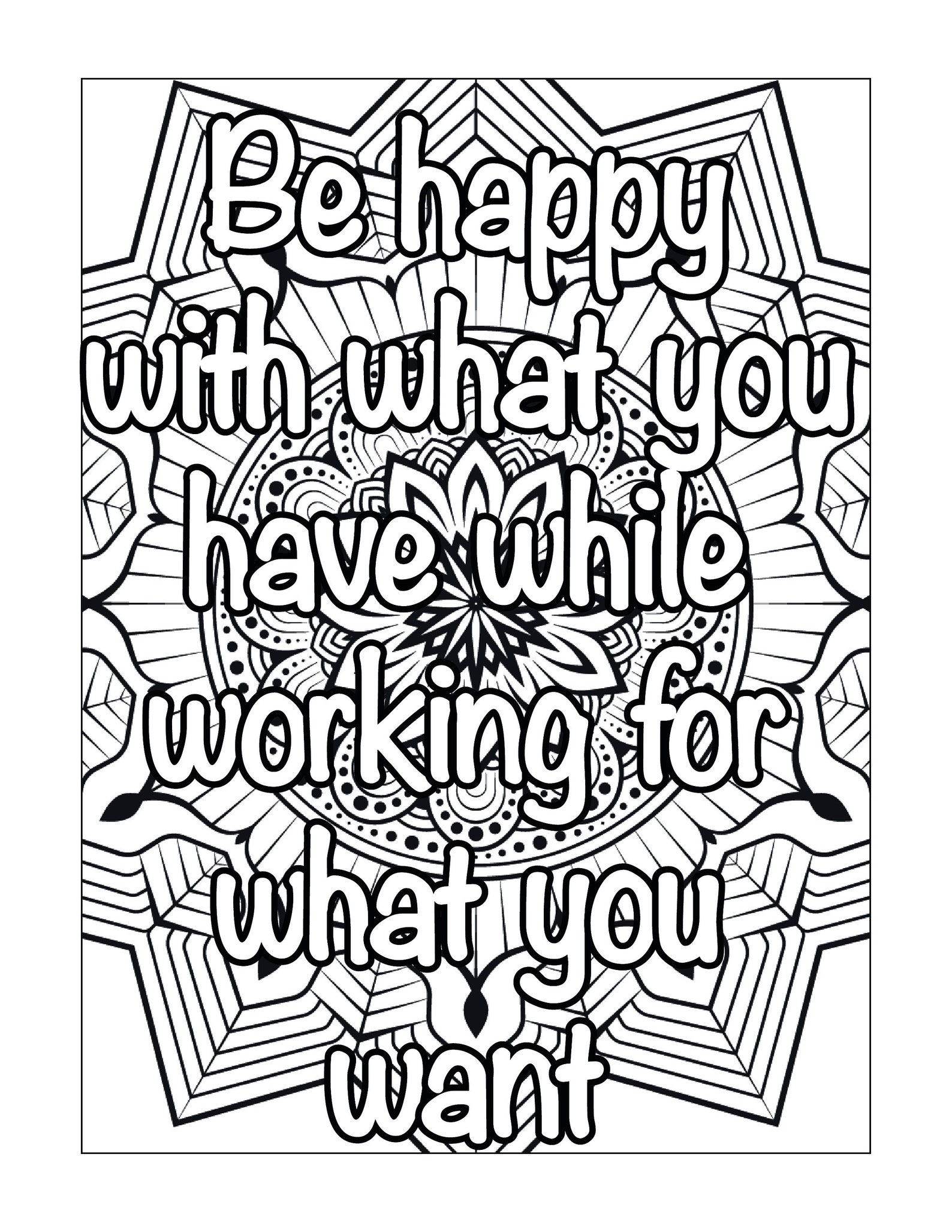 15 Adult Inspirational Mandala Coloring Pages for Stress Relief ...