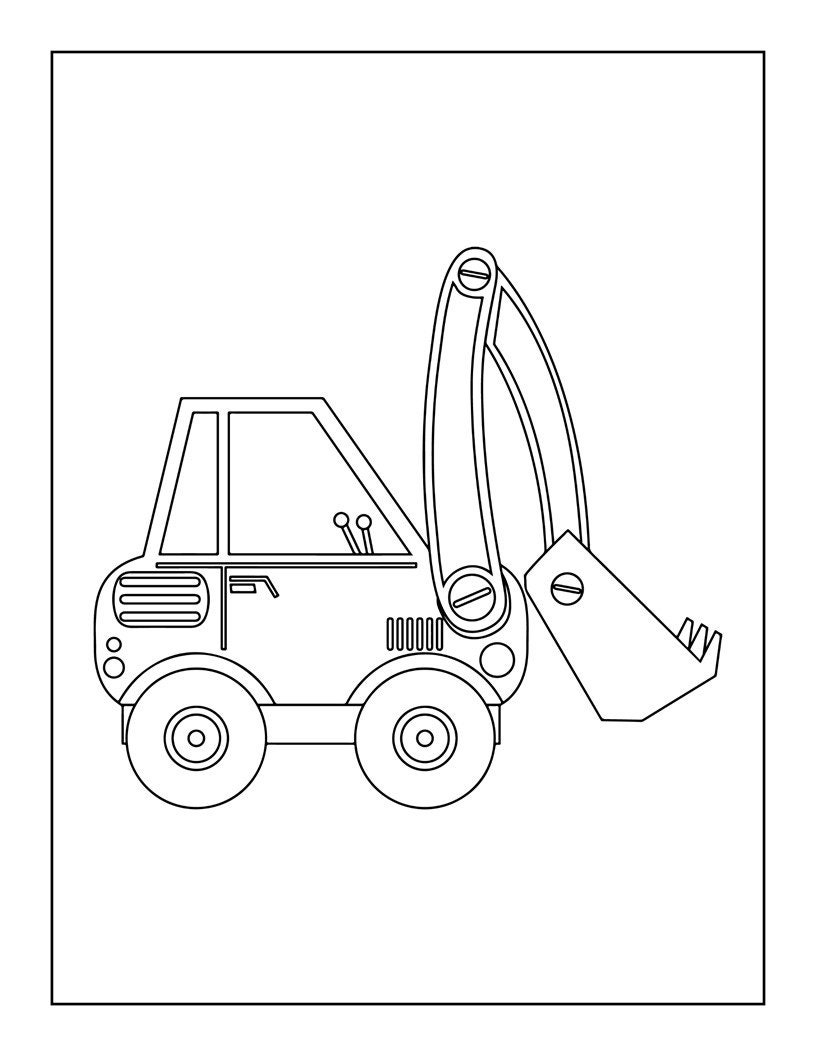 Printable 40 Construction Truck Coloring Pages - Instant Download ...