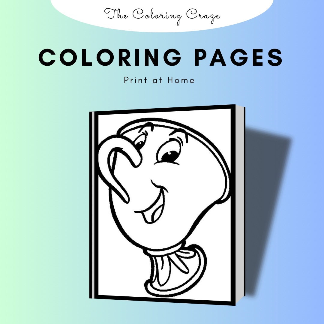 200 Simple Coloring Pages With Favorite Characters - Instant Download ...
