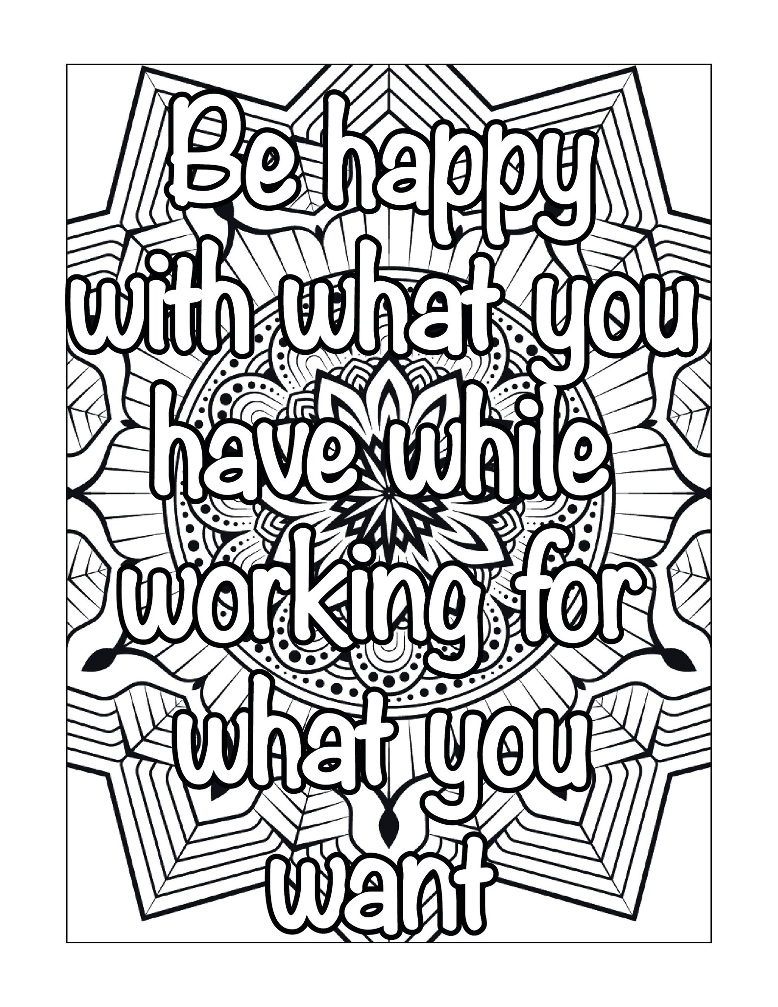 15 Adult Inspirational Mandala Coloring Pages for Stress Relief ...